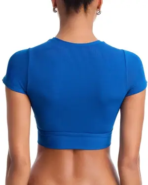 Robin Piccone Ava Swim Cropped Tee