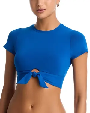 Robin Piccone Ava Swim Cropped Tee