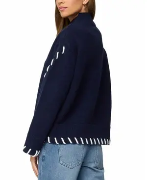EDIKTED Indah Oversized Sweater With Contrast Stitching