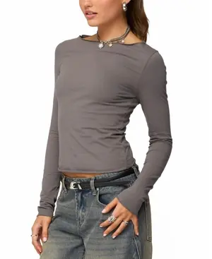 EDIKTED Nico Boat Neck Top