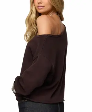 EDIKTED Moyra Off Shoulder Knit Top