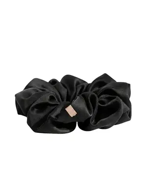 Lunya Silk Classic Scrunchie - Immersed Black