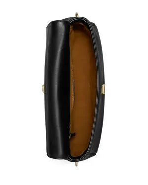 Tory Burch Leather Shoulder Bag - Black