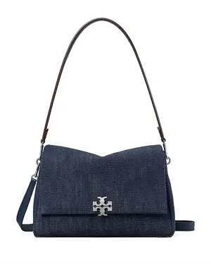 Tory Burch Tory Burch Kira Suede Shoulder Bag Midnight