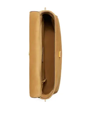 Tory Burch Kira Suede Shoulder Bag - Toffee Suede