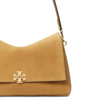 Tory Burch Kira Suede Shoulder Bag - Toffee Suede