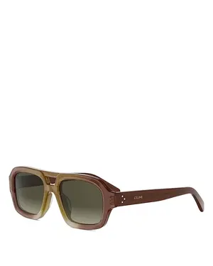 Celine 3 Dots Pilot Sunglasses 53mm - Light Brown/brown Lens
