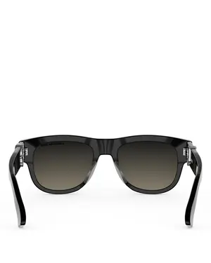 Dior Oblique Square Sunglasses, 53mm - Black/gradient Lens