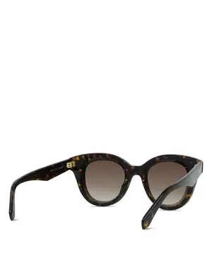 Loewe Round Sunglasses, 51.5mm - Classic Havana/brown