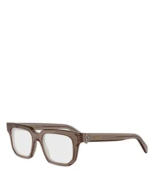 Celine Triomphe Cat Eye Eyeglasses - Shiny Transparent Brown
