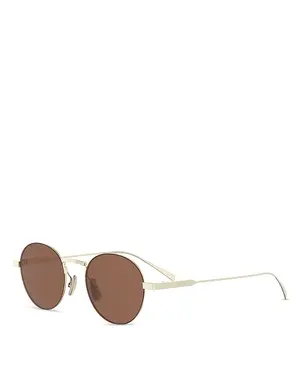 Celine Metal Round Sunglasses - Gold / Brown