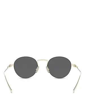 Celine Metal Round Sunglasses - Gold/solid Smoke Lens