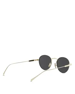 Celine Metal Round Sunglasses - Gold/solid Smoke Lens