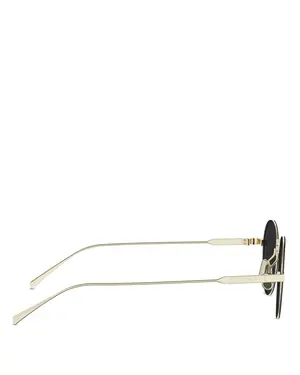 Celine Metal Round Sunglasses - Gold/solid Smoke Lens