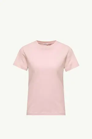 Moncler Embroidered Logo T-shirt - Pink