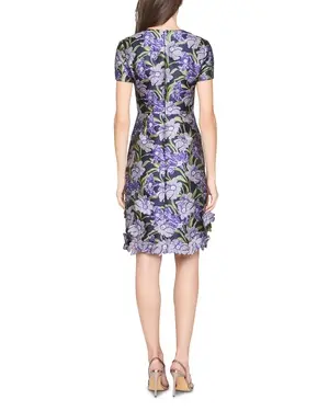 Theia Jacquard Dress