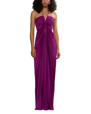 AMUR Ionea Pleated Gown