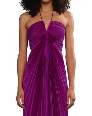 AMUR Ionea Pleated Gown
