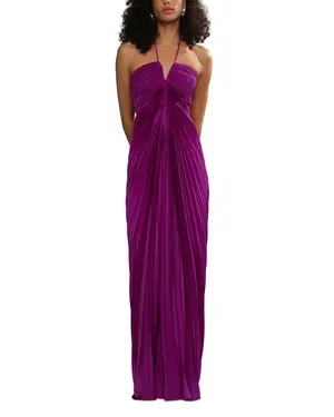 AMUR Ionea Pleated Gown - Nectar