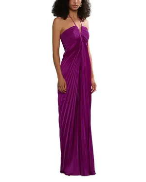 AMUR Ionea Pleated Gown - Nectar