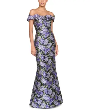 Theia Olyssia Off-the-shoulder Gown