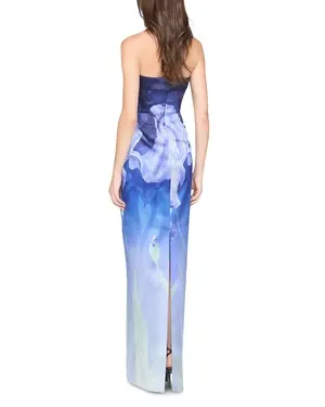 Theia Cyrilla Strapless Column Gown