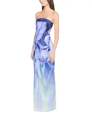 Theia Cyrilla Strapless Column Gown