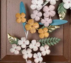 HOME REFLECTIONS 23' Oval Metal Hydrangea Wreath
