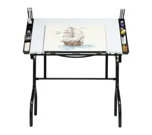 STUDIO DESIGNS HOME Studio Designs Folding Craft Station With Adjus Table Top - One-color