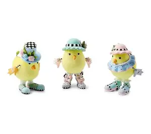 MACKENZIE-CHILDS Chicks, Set Of 3 - One-color