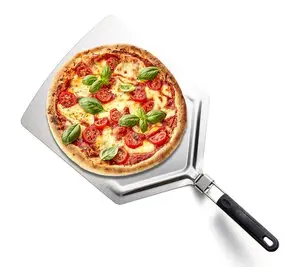 OUTSET Metal Pizza Paddle With Foldable Handle