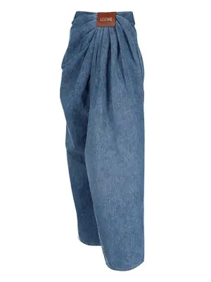 Loewe Draped Wide-leg Jeans