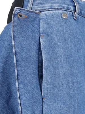 Loewe Draped Wide Leg Jeans - Light Blue