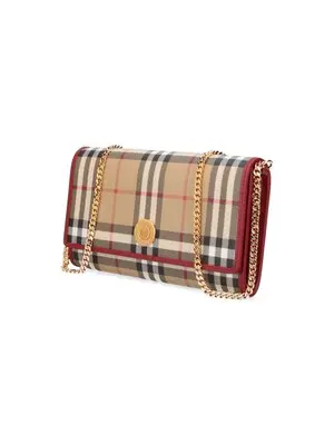 Burberry Check" Chain Wallet