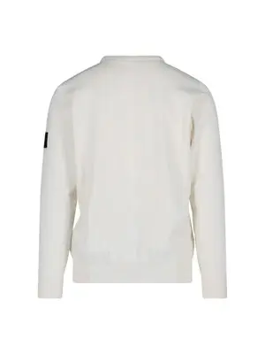 Stone Island Knitted Organic Cotton Sweater - White