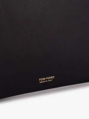 TOM FORD Aura Leather Clutch Bag - Black
