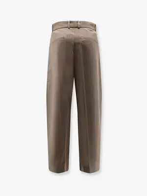 Studio Nicholson Oversized Wool Blend Trousers - Green