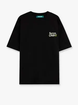 BARROW Cotton Tshirt With Logo Print On The Front - Black