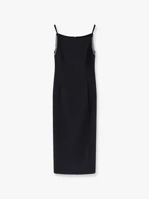 Pinko Bergamotto Dress With Jewel Details - Black