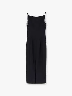 Pinko Bergamotto Dress With Jewel Details - Black