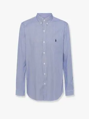 Polo Ralph Lauren Striped Stretch Cotton Shirt - Blue