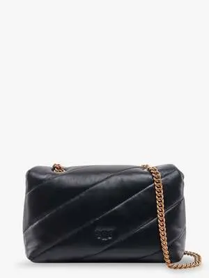 Pinko Love Puff Classic Matelassé Leather Shoulder Bag
