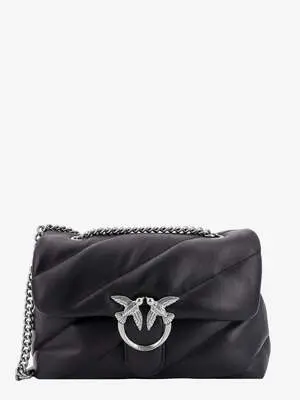 Pinko Matelassé Leather Shoulder Bag