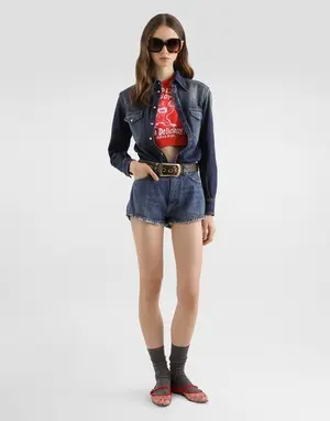 Dolce & Gabbana Jersey T-shirt With Print And Embroidery - Red