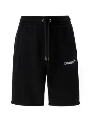 Off-White Logo Track Shorts - Black