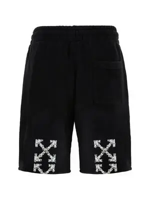 Off-White Logo Track Shorts - Black