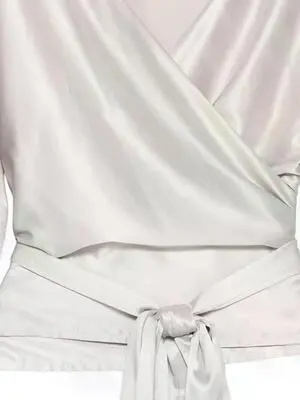 GIADA CURTI Tie-waist Wrap Top