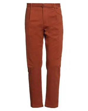 DANIELE ALESSANDRINI Pants Tan Size Cotton, Elastane