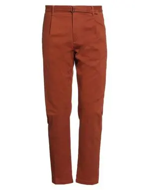 DANIELE ALESSANDRINI Pants Tan Size Cotton, Elastane