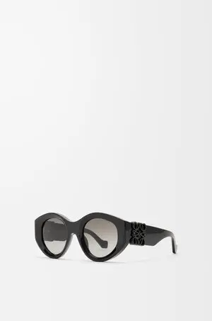 Loewe Maxi Anagram Butterfly Sunglasses - Black Black